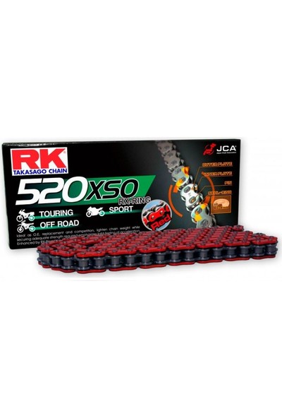 Rk X-Ring Kırmızı Zincir Rr 520 Xso 108L