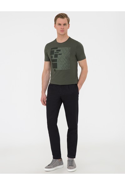 Pierre Cardin Siyah Carrot Fit Chino Pantolon 50233242-VR046