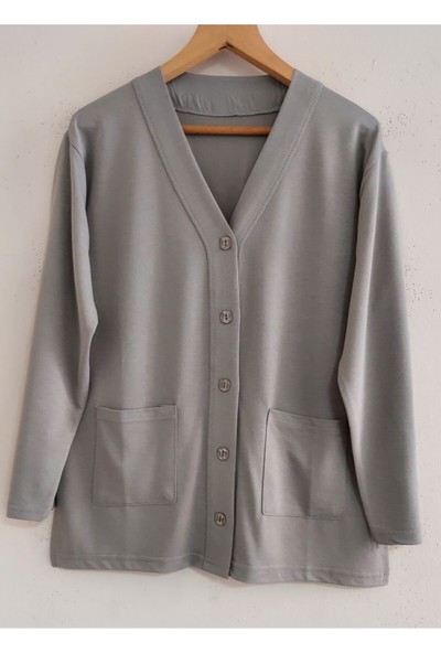 Nacar Store Anne Mevsimlik Cepli Penye Hırka