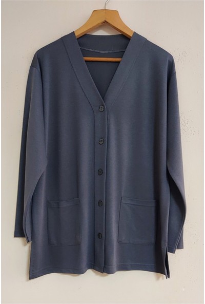 Nacar Store Anne Mevsimlik Cepli Penye Hırka