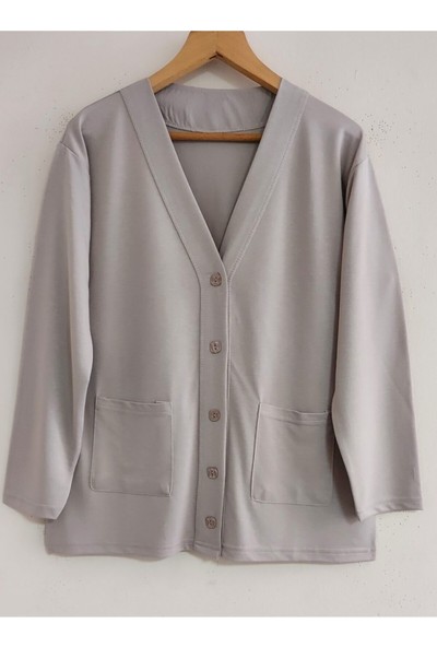 Nacar Store Anne Mevsimlik Cepli Penye Hırka