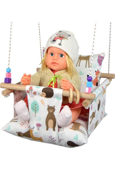 Berra Hayat Ev Tipi Portatif Kız&erkek Bebek Çocuk Salıncak - Mutlu Orman