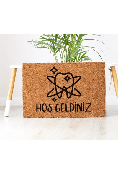 Nays Gifts Diş Hekimi Özel Tasarım Dekoratif Koko Paspas Nays Gifts Diş Hekimi Özel Tasarım Dekoratif Koko Paspas
