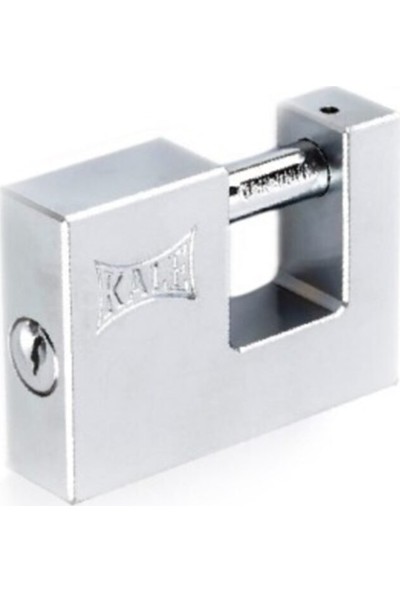 Kale Kilit KD001/50-160 Yatay Çelik Sürgülü Nikel Kaplamalı Asma Kilit