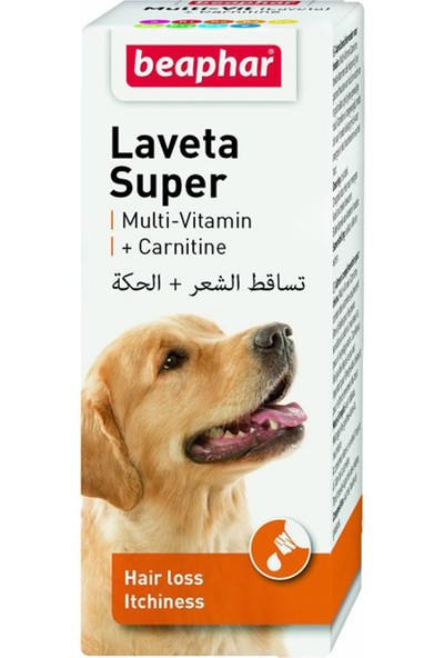 Beaphar Laveta Carnitine Köpek Için Tüy Vitamini 50 ml Beaphar Laveta Carnitine Köpek Için Tüy Vitamini 50 ml