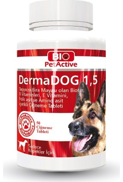 Bio Pet Active Pet Active Dermadog Sarımsaklı Maya Çiğneme Tableti 100 Tb Bio Pet Active Pet Active Dermadog Sarımsaklı Maya Çiğneme Tableti 100 Tb