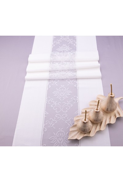 Bambi Go Ekru Lalezar Model Lazer Kesim Runner (40 x 140 ) Bambi Go Ekru Lalezar Model Lazer Kesim Runner (40 x 140 )