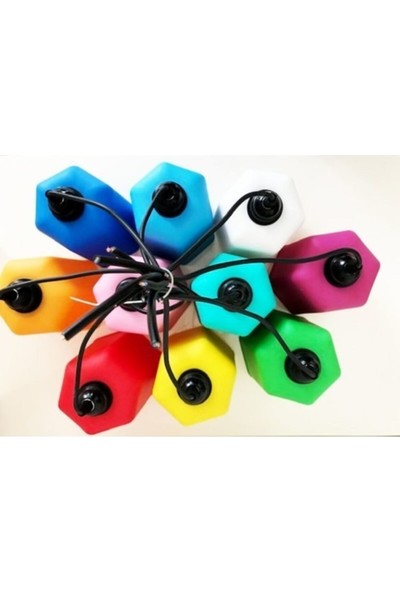 LED Vitrini Plastik Ağaç Feneri Karışık Renkli 10'lu