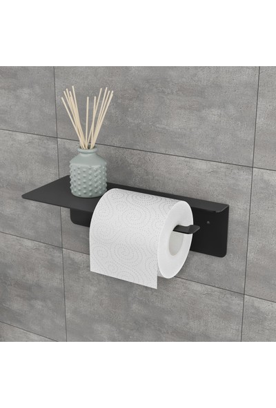 Lamizon Metal Raflı Tuvalet Kağıdı Askısı Wc Kağıt Rulo Tutucu Telefon Raflı Tuvalet Kâğıtlıkları Siyah Lamizon Metal Raflı Tuvalet Kağıdı Askısı Wc Kağıt Rulo Tutucu Telefon Raflı Tuvalet Kâğıtlıkları Siyah