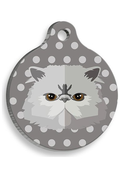 The Passage Desenli Zilli Ayarlanabilir Kedi Boyun Tasması +Iran Kedisi Künye