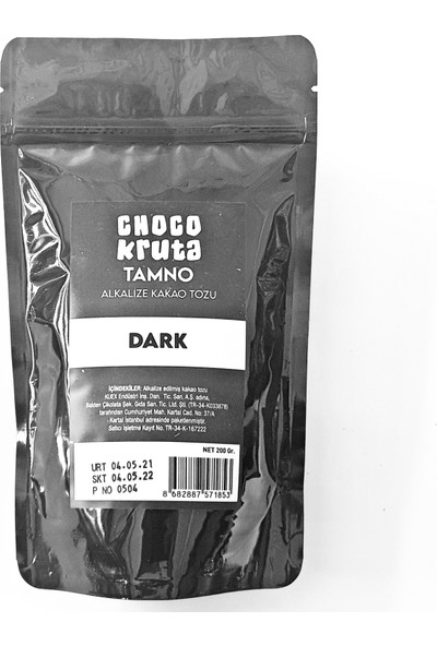 Choco Kruta Tamno Dark (Alkalize) Kakao Tozu 200 gr Choco Kruta Tamno Dark (Alkalize) Kakao Tozu 200 gr