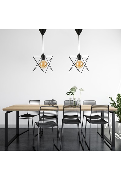 Homing Yıldız Otantik Avize 2 Adet Tekli Sarkıt Seti