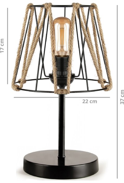 Homing Evo Metal Ayaklı Halatlı Abajur