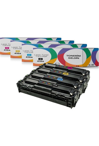 Tonerimgelsin Hp 410A-CF410A Set Takım Muadil Toner-Hp M477FDN/M477FDW/M477FNW