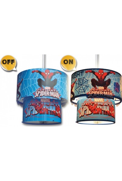 Homing 3D Spider Man Örümcek Adam Sihirli Çocuk Odası Tavan Sarkıt