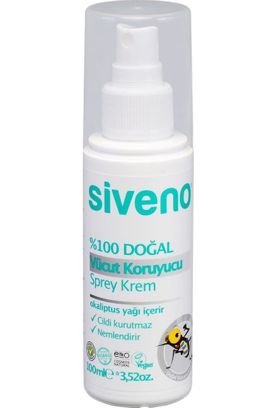 Siveno Vücut Koruyucu Sprey Krem 100 ml Siveno Vücut Koruyucu Sprey Krem 100 ml