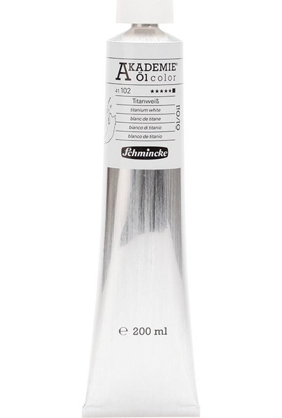 Schmincke Akademie Öl Color Yağlı Boya 200 ml Seri 1 102 Titanium White Schmincke Akademie Öl Color Yağlı Boya 200 ml Seri 1 102 Titanium White