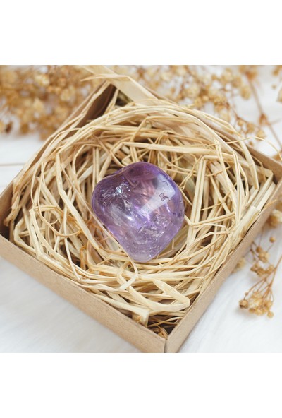 Efshine Ametist Tamburlanmış Doğal Taş Efshine Ametist Tamburlanmış Doğal Taş