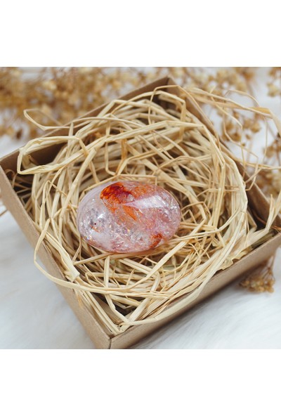 Efshine Hematit Kuvars Tamburlanmış Doğal Taş Efshine Hematit Kuvars Tamburlanmış Doğal Taş