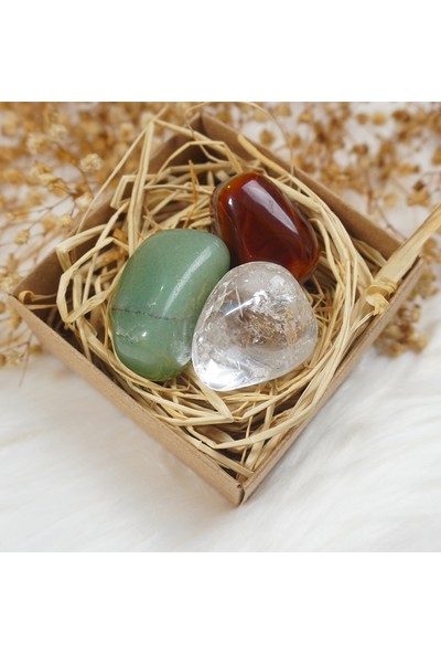 Efshine Boğa Burcu Doğal Taş Seti Efshine Boğa Burcu Doğal Taş Seti