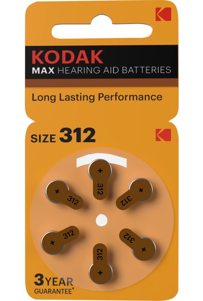 Kodak 312 Numara Kodak Işitme Cihazı Pili