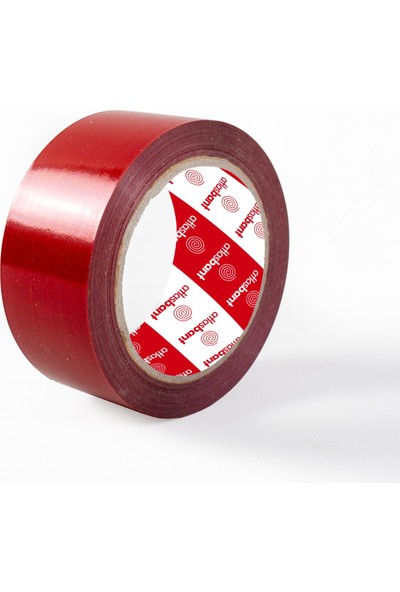 Atlas Bant Kırmızı Renkli Hotmelt Koli Bandı 45 mm 100 mt Atlas Bant Kırmızı Renkli Hotmelt Koli Bandı 45 mm 100 mt