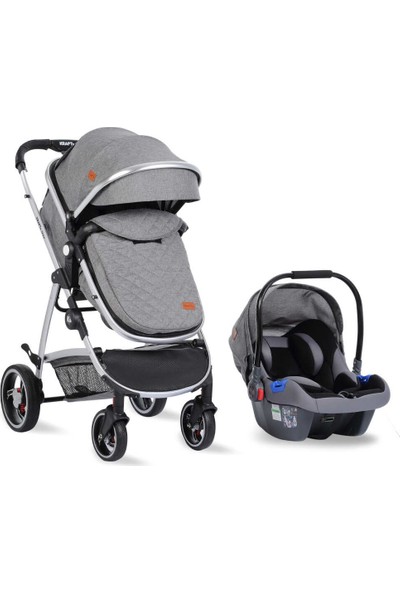 Kraft Glow Travel Sistem Bebek Arabası Açık Gri