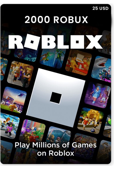 Roblox 2000 Robux 25 USD Roblox 2000 Robux 25 USD