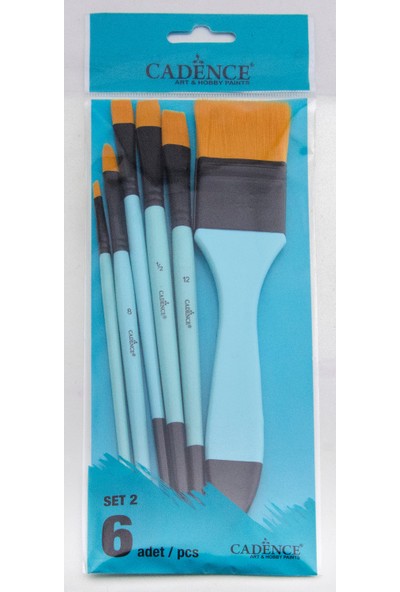 Cadence Karışık Fırça Set 6'lı