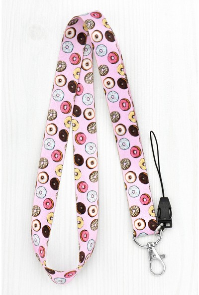Apptakı Donut Yaka Kartı Boyun Ipi Telefon Askısı - ASK0086