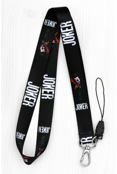 Apptakı Joker Resimli Yaka Kartı Boyun Askı Ipi Telefon Askı Ipi - ASK0099