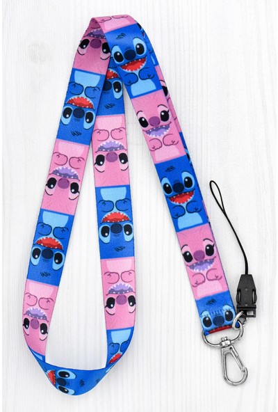 Apptakı Smile Stitch Yaka Kartı Boyun Askı Ipi Telefon Askı Ipi - ASK0113 Apptakı Smile Stitch Yaka Kartı Boyun Askı Ipi Telefon Askı Ipi - ASK0113