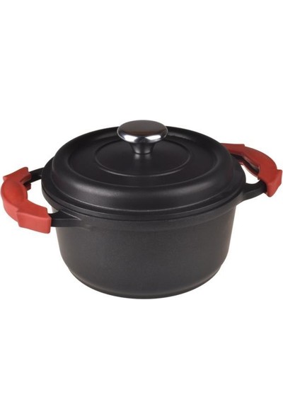 Taşev Glory 20 cm Siyah Derin Tencere T3105