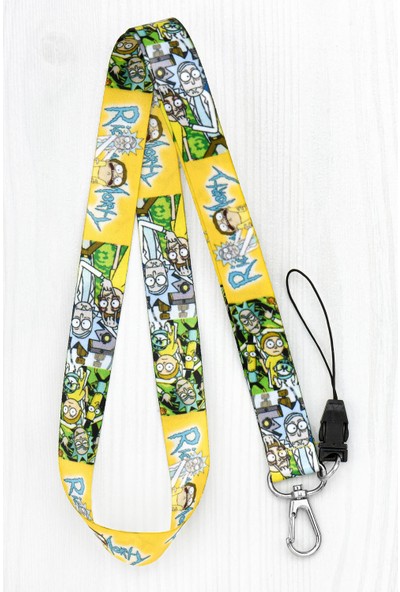 Apptakı Rick And Morty Yaka Kartı Boyun Askı Ipi Telefon Askı Ipi - ASK0118
