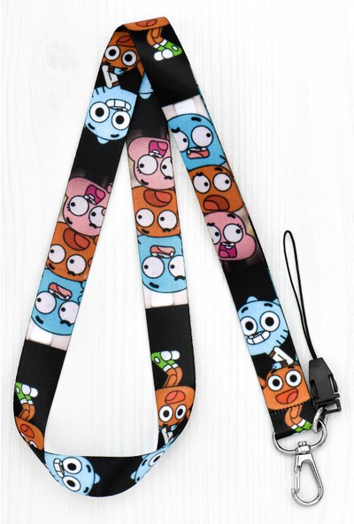 Apptakı Gumball Yaka Kartı Boyun Askı Ipi Telefon Askı Ipi - ASK0131
