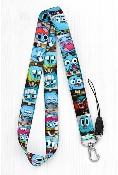 Apptakı Gumball Yaka Kartı Boyun Askı Ipi Telefon Askı Ipi - ASK0134 Apptakı Gumball Yaka Kartı Boyun Askı Ipi Telefon Askı Ipi - ASK0134