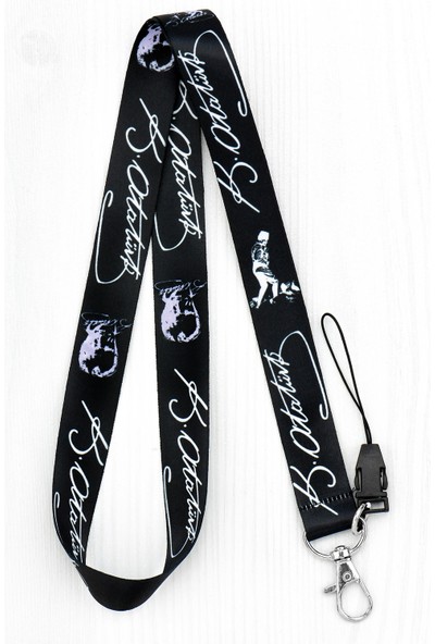 Apptakı Mustafa Kemal Atatürk Yaka Kartı Boyun Askı Ipi Telefon Askı Ipi - ASK0124