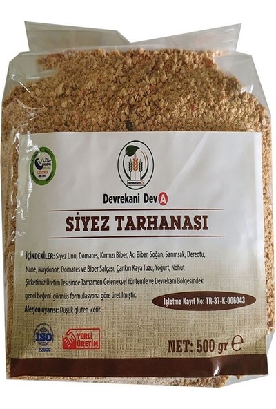 Devrekani Deva Siyez Tarhanası 500 gr Devrekani Deva Siyez Tarhanası 500 gr