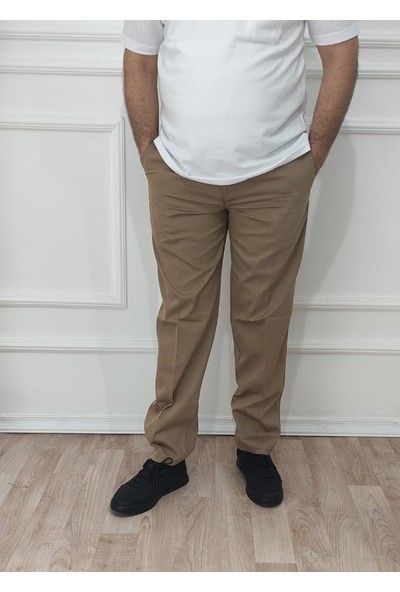 Nacar Çarşı Erkek Klasik Rahat Kalıp Keten Pantolon