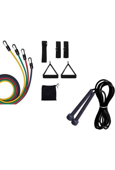 Zen Style Direnç Lastigi + Atlama Ipi Egzersiz Seti
