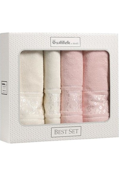Özdilek Camellia Krem-Pembe Best Havlu Set