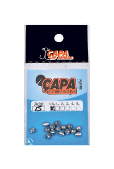 Çapa Kıstırma Olta Kursunu 15 Li Paket - 0,5 gr