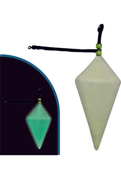 Çapa Fosforlu Aparatlı Pıramıt Kursun - 125 gr 2 Li Paket