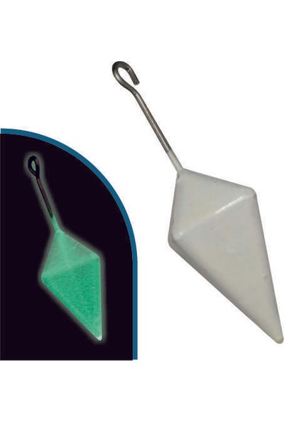 Çapa Fosforlu Uzun Tellı Pıramıt Kursun - 125 gr 2 Li Paket