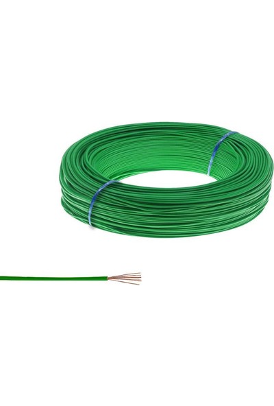 Cable Cable Zil Teli Montaj Kablosu Çok Telli Yeşil 200 M Erk Yerli