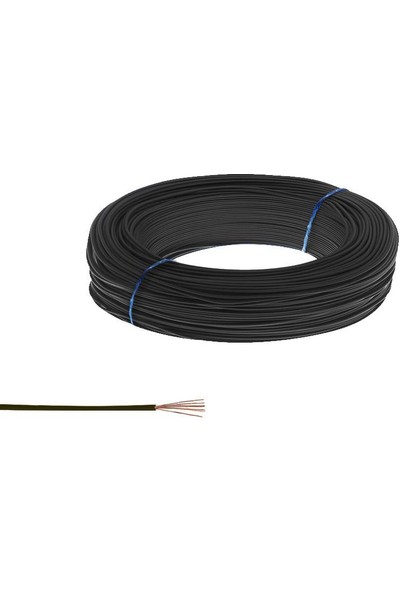 Cable Cable Zil Teli Montaj Kablosu Çok Telli Siyah 200 M Erk Yerli Cable Cable Zil Teli Montaj Kablosu Çok Telli Siyah 200 M Erk Yerli