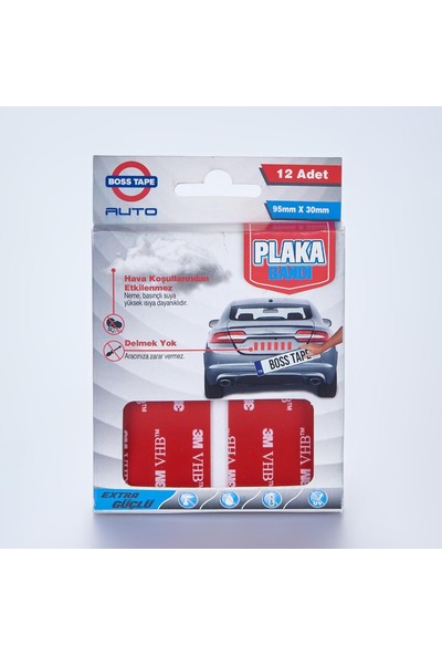 3M Boss Tape Plaka Yapıştırma Bandı - 3m 3M Boss Tape Plaka Yapıştırma Bandı - 3m