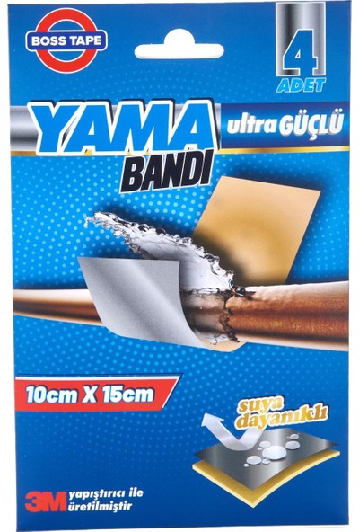 Boss Tape Suya Dayanıklı Yama - Onarım Bandı / 3m / Çamur Bant Boss Tape Suya Dayanıklı Yama - Onarım Bandı / 3m / Çamur Bant