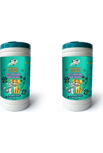 Pet Wipes Pati Temizleme Havlusu 35 Li x 2 Pet Wipes Pati Temizleme Havlusu 35 Li x 2