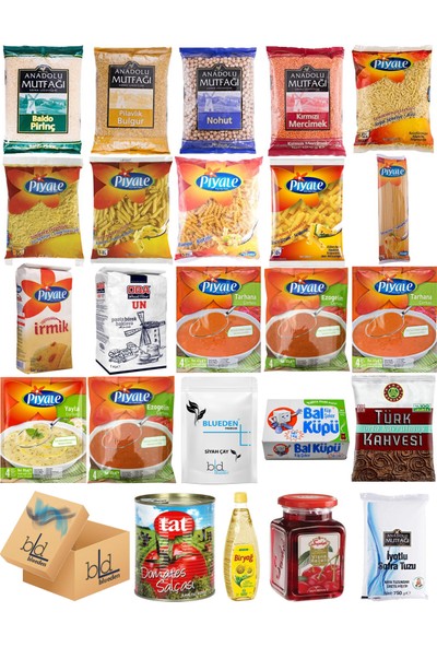 Blueden Kurban Kumanya Yardım Erzak Kolisi 24 Parça 3 Nolu Paket Blueden Kurban Kumanya Yardım Erzak Kolisi 24 Parça 3 Nolu Paket